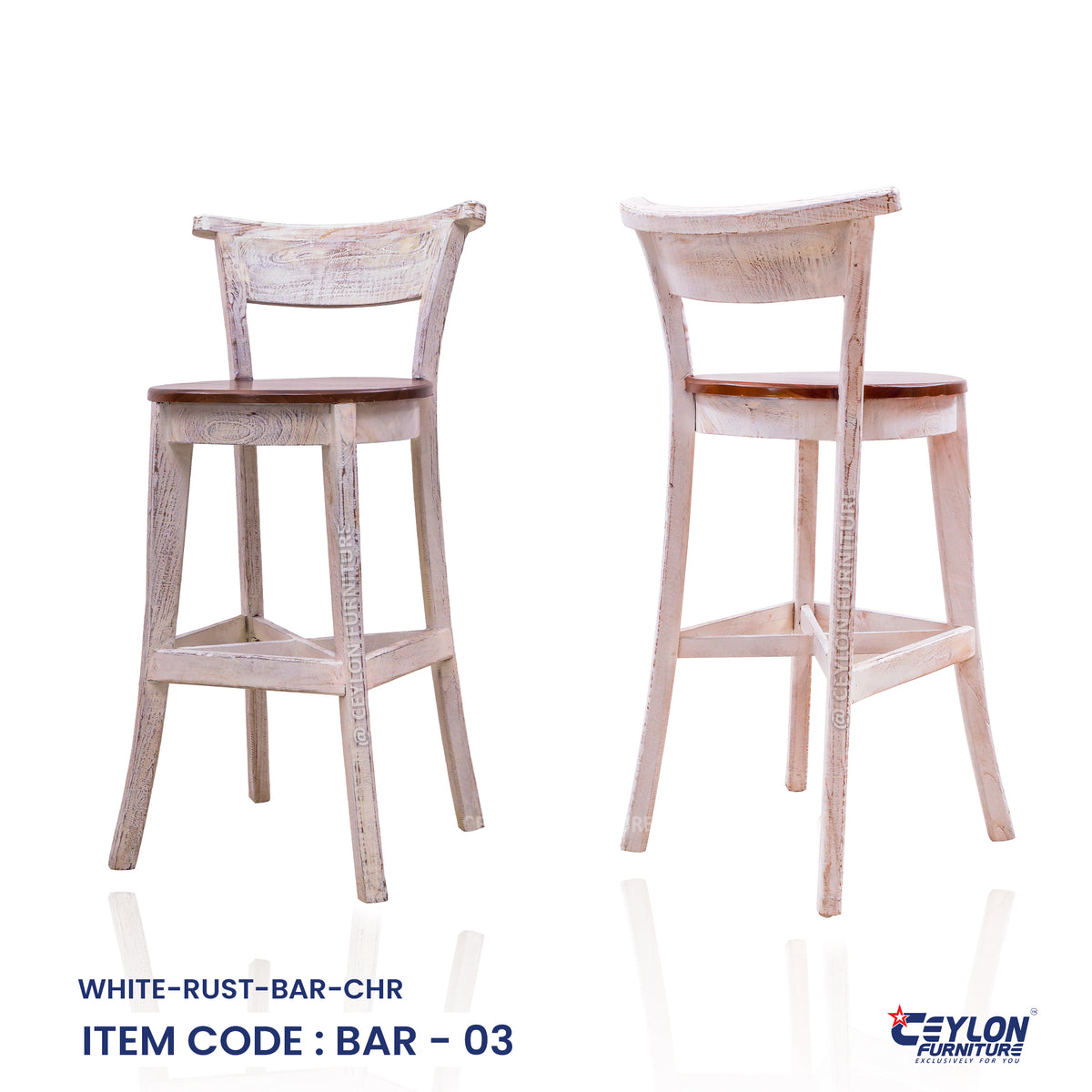 WHITE-RUST-BAR-CHR – Ceylon Furniture