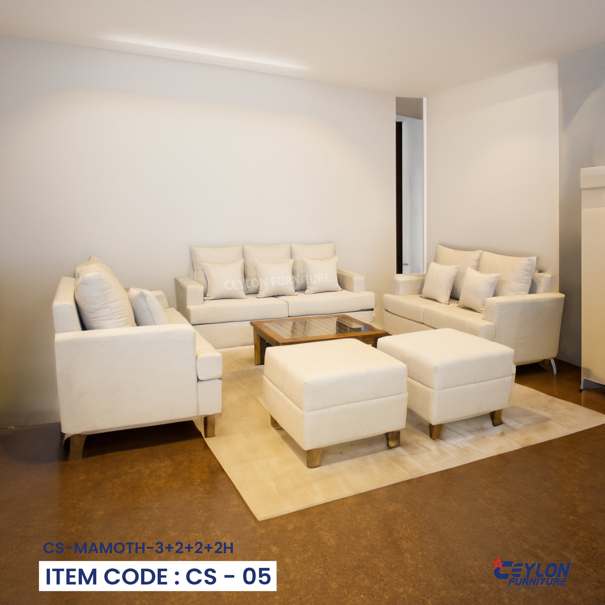 CS MAMOTH 3+2+2+2H – Ceylon Furniture