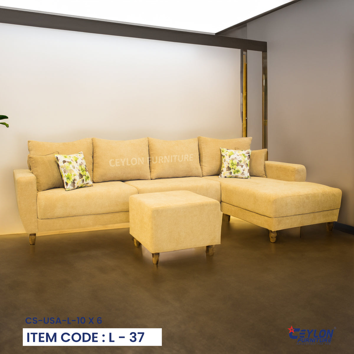 CS USA L-Sofa – Ceylon Furniture