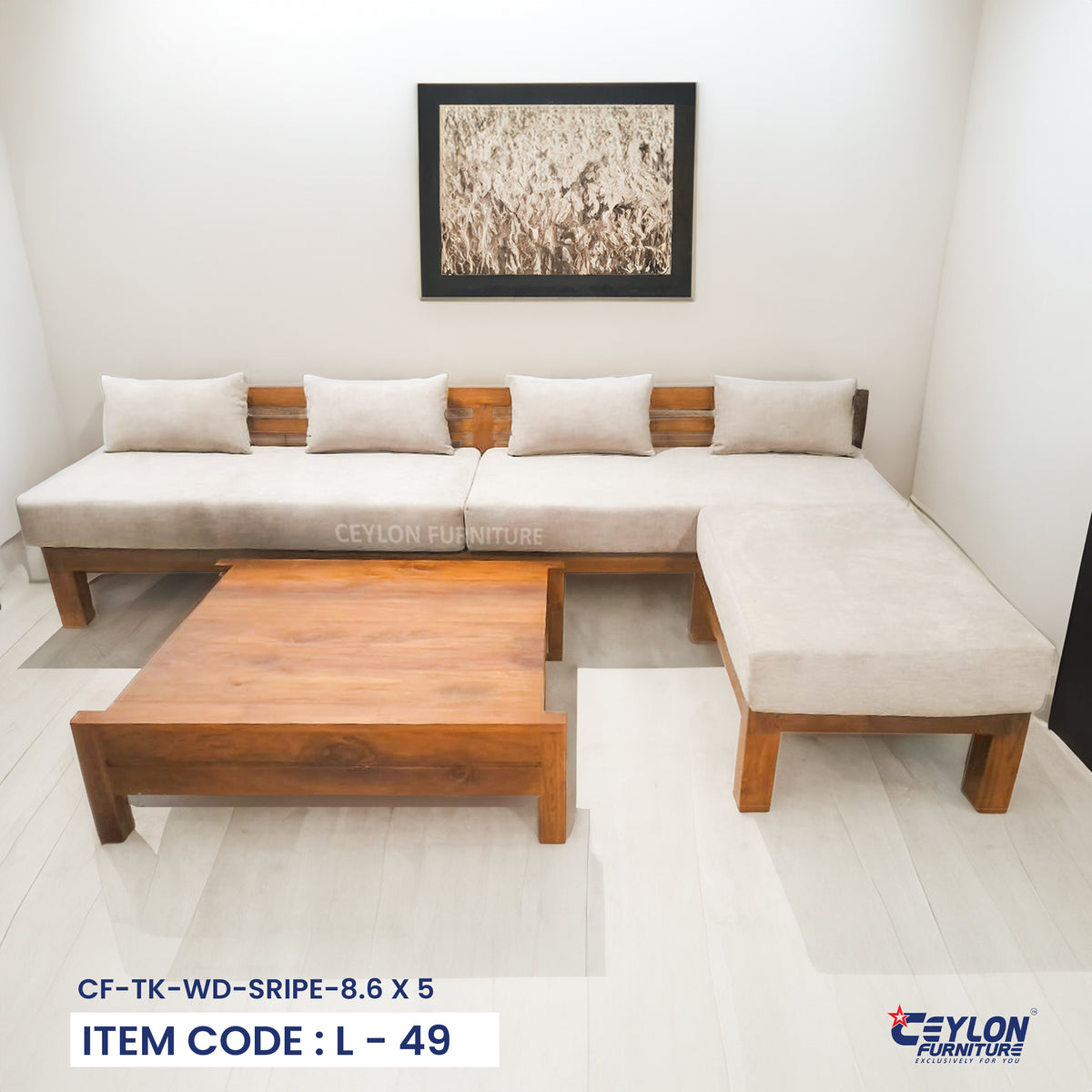 CF TK WD Sripe – Ceylon Furniture