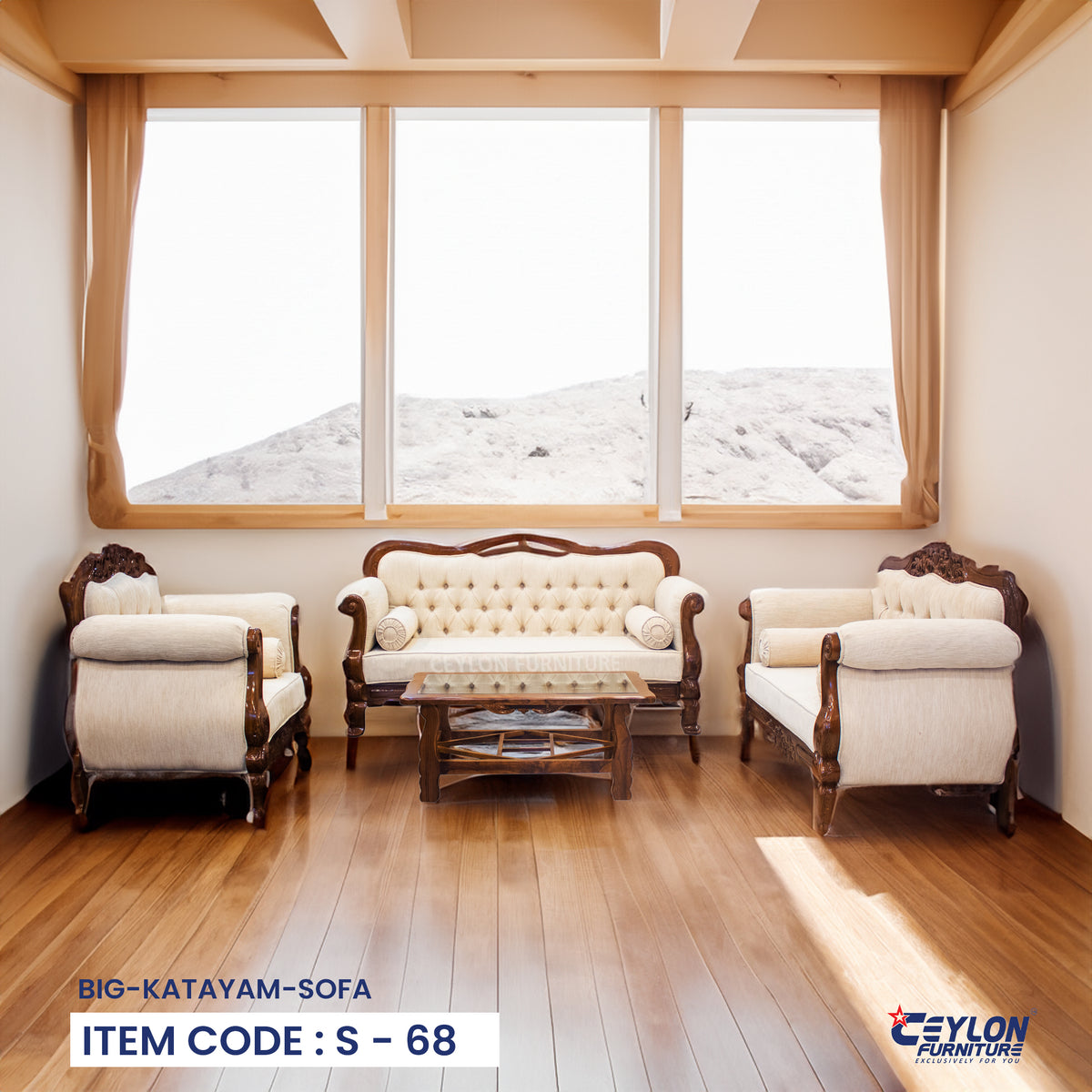 Big Katayam Sofa – Ceylon Furniture